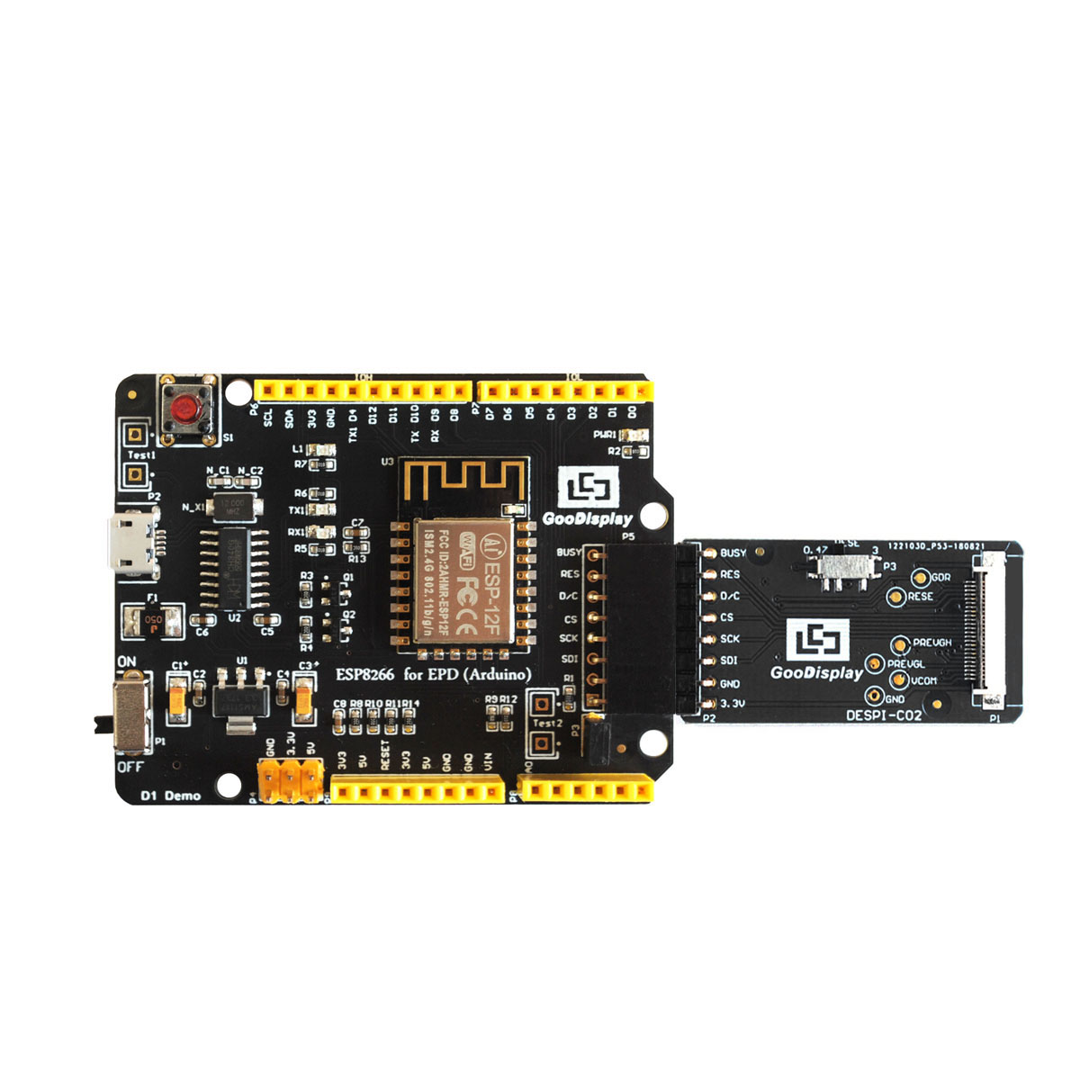 E Paper Display Development Demo Kit Esp8266 Drive Board Arduino 7020